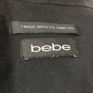 bebe | Jackets & Coats | Bebe Italian Fabric Black Embroidered Trim ...
